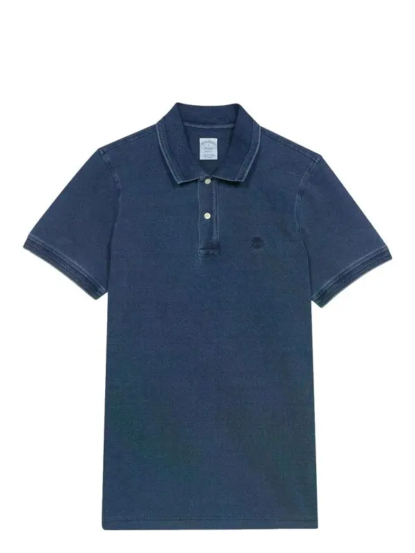Brooks Brothers Denim Polo Shirt - Blue