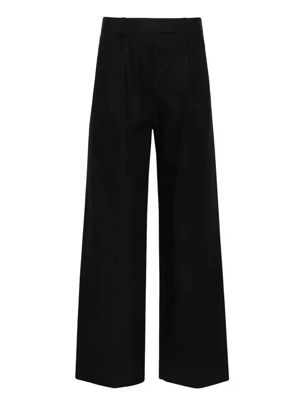 MODES Poplin Straight-leg Trousers - Black