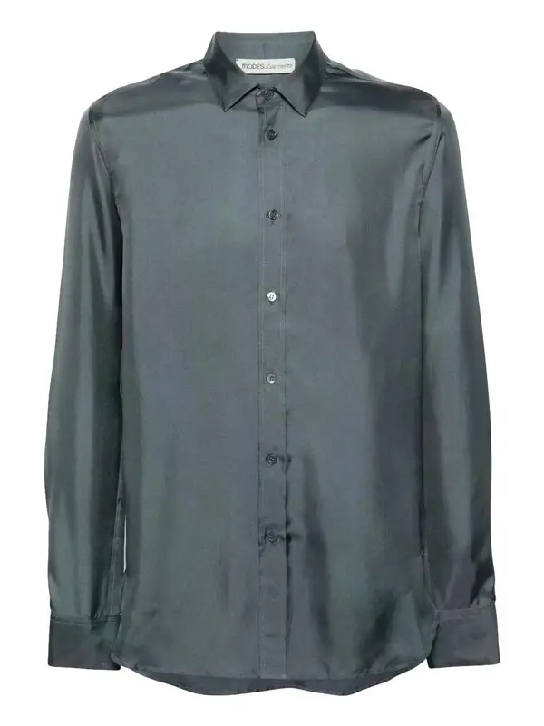 MODES Lightweight Silk Shirt - Grey