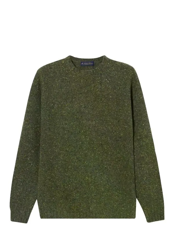 Brooks Brothers Speckled Crew-neck Sweater - Green