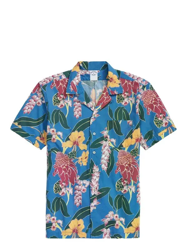 Brooks Brothers Floral-print Shirt - Blue