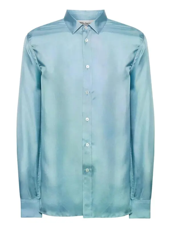 MODES Lightweight Silk Shirt - Blue