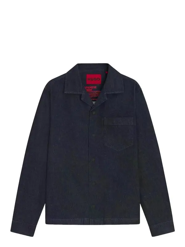 Hugo Button-up Denim Jacket - Blue