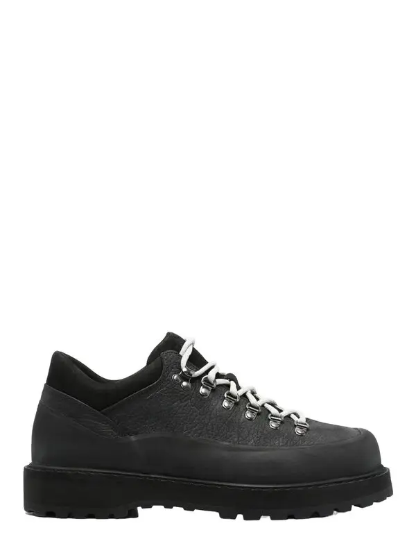 Diemme Cornaro Lace-up Leather Sneakers - Black