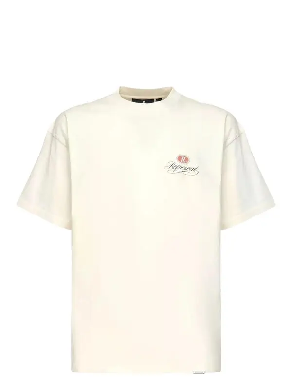 REPRESENT Logo-print T-shirt - Neutrals