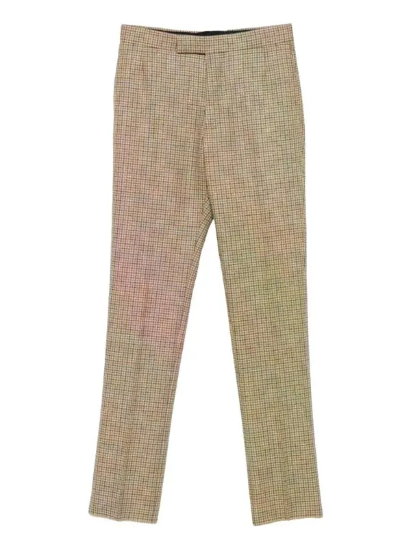 Thom Browne Checked Straight-leg Trousers - Neutrals
