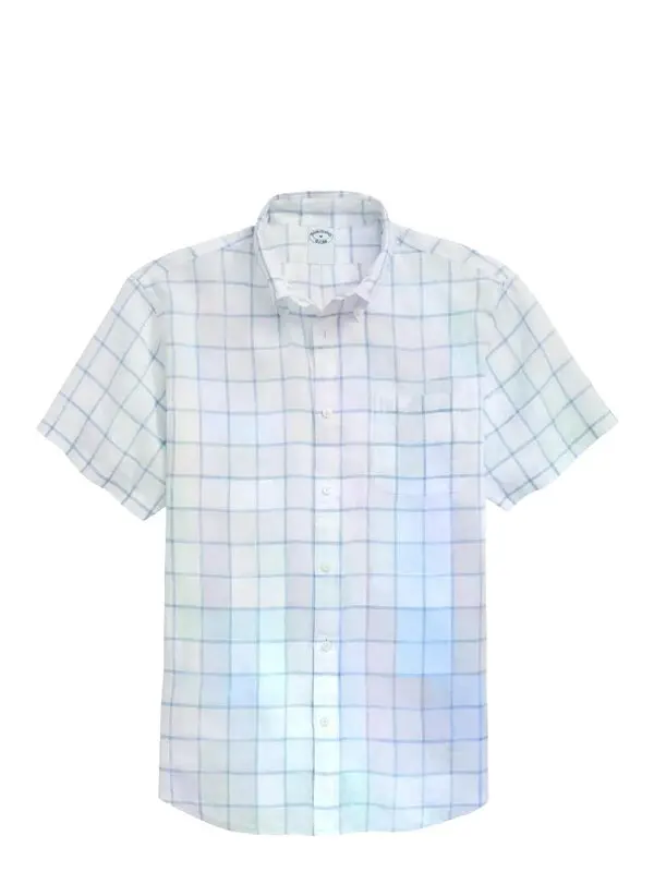 Brooks Brothers Grid-print Shirt - White