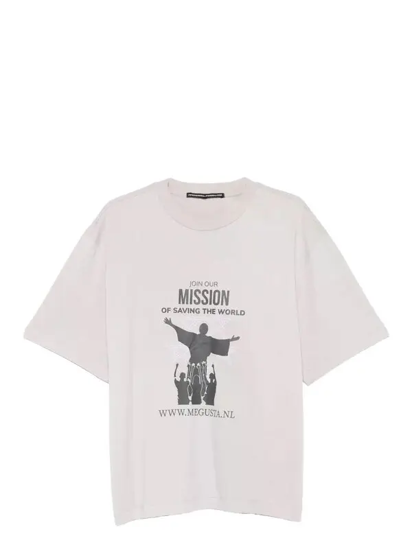MEGUSTA Recruiter Graphic-print T-shirt - Grey