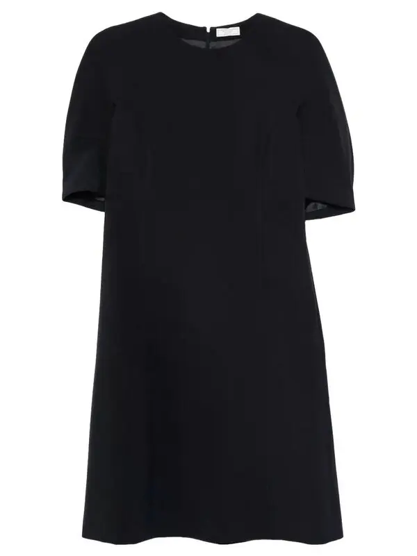 Peserico Puff-sleeve Midi Dress - Blue