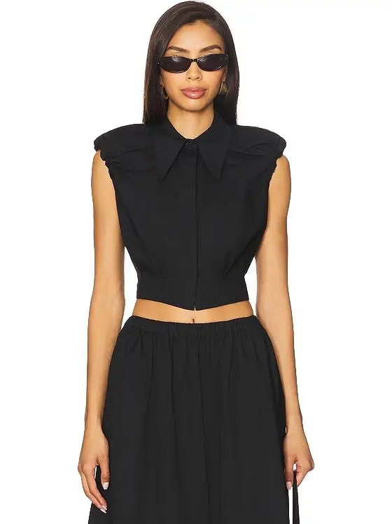 CAMILA COELHO Gurina Top - Black