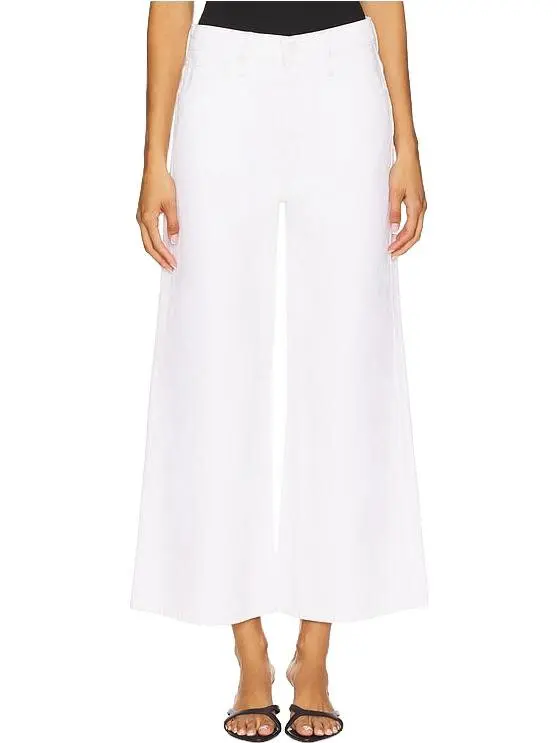 MOTHER The Ditcher Roller Zip Ankle - White