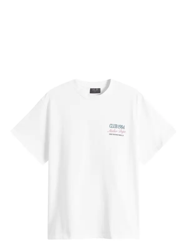 CLUB 1984 Sunset Blvd T-shirt - White