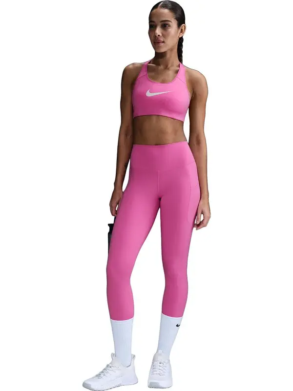 Nike One High-waisted 7/8 Leggings With Pockets - Pink