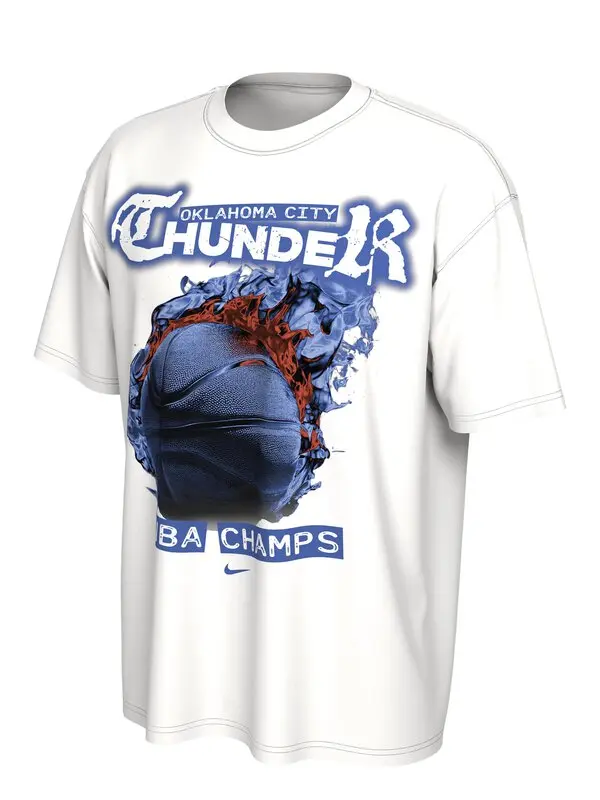 Nike Oklahoma City Thunder Nba Parade T-shirt - White