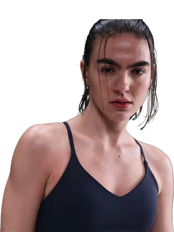 Nike Indy Light Support Padded Adjustable Sports Bra - Blue