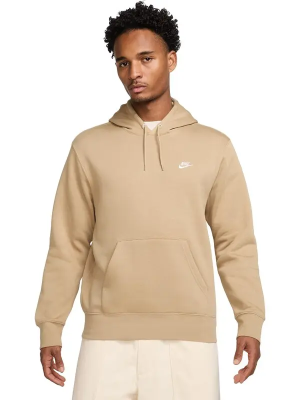 Nike Club Pullover Fleece Hoodie - Brown