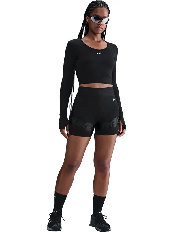 Nike Pro Sculpt Dri-fit High-waisted 5" Biker Shorts - Black