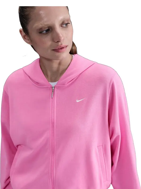 Nike Sportswear Chill Terry Loose Full-zip French Terry Hoodie - Pink