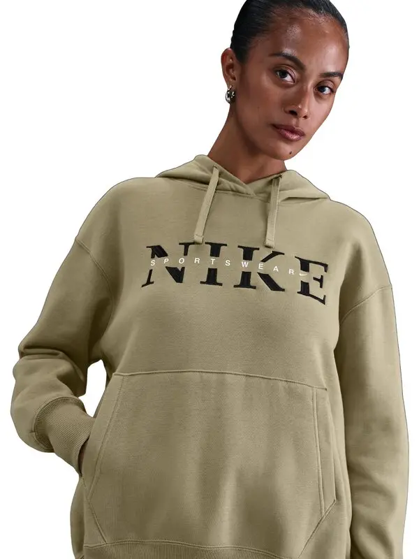 Nike Sportswear Phoenix Fleece Oversized Pullover Hoodie - Brown