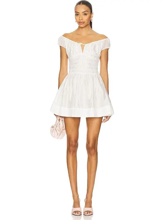 CAMILA COELHO Anastacia Mini Dress - White