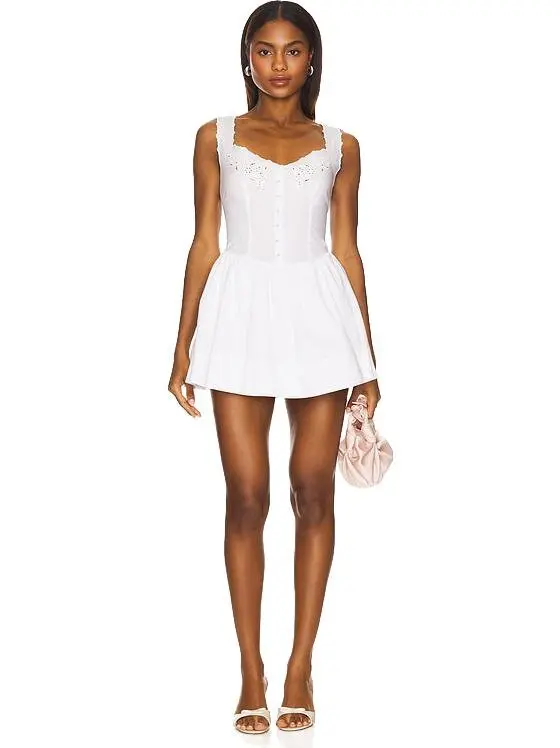 CAMILA COELHO Jenisia Mini Dress - White