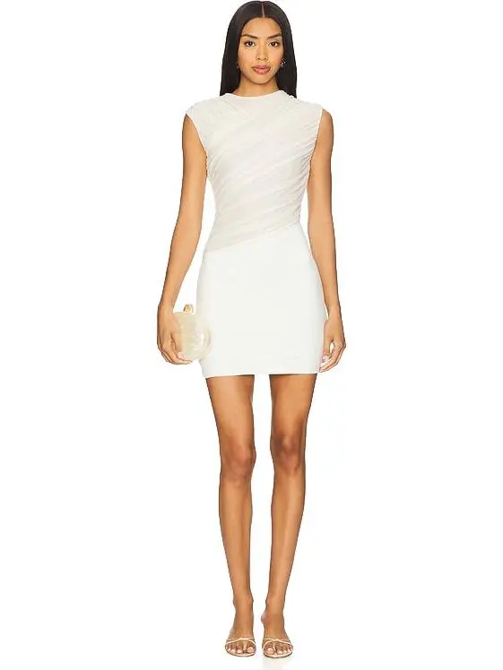 CAMILA COELHO Hayes Mini Dress - Bone