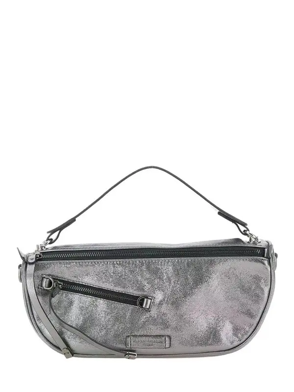 GIANNI CHIARINI Metallic Zip-fastening Tote - Silver