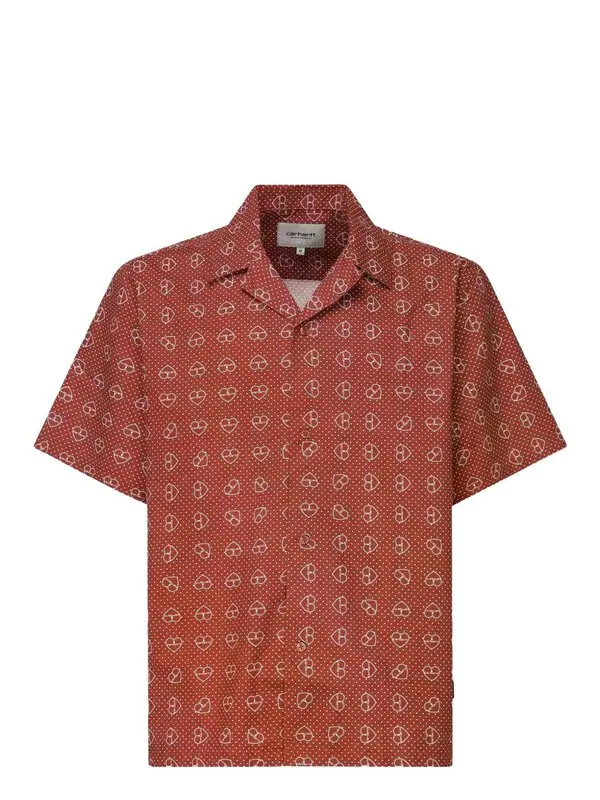 Carhartt Work In Progress Heart-print Short-sleeve Shirt - Red
