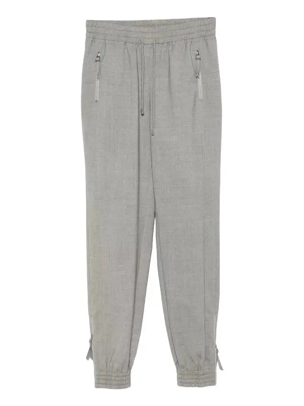 Ermanno Scervino Mélange-effect Trousers - Grey