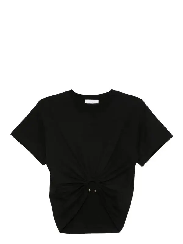 Rabanne Ring-detail T-shirt - Black