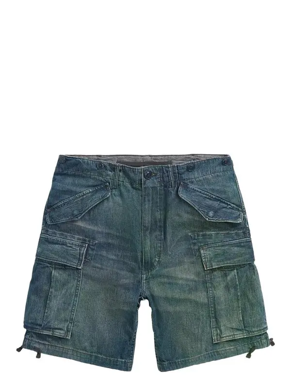 Ralph Lauren Cargo Denim Shorts - Blue
