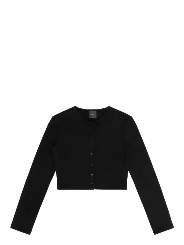 LESET Lauren Button-front Cardigan - Black