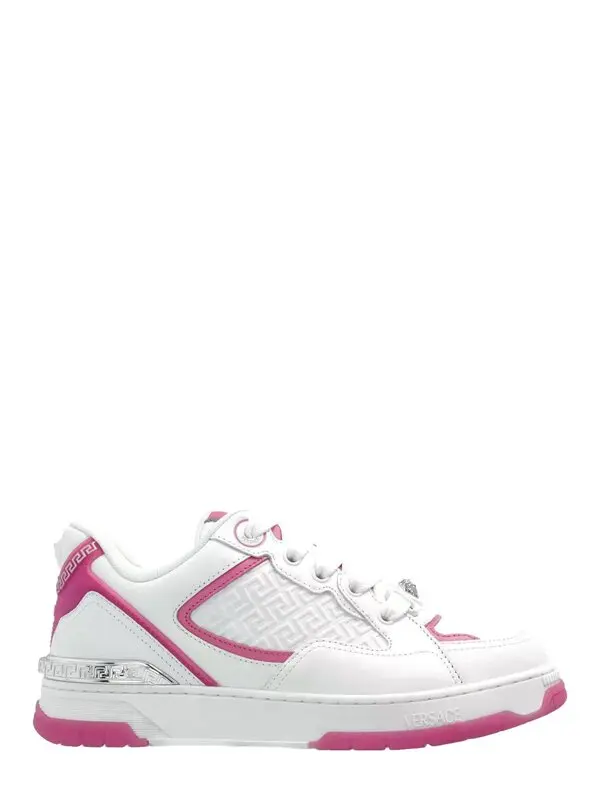 Versace Leather Sneakers - White