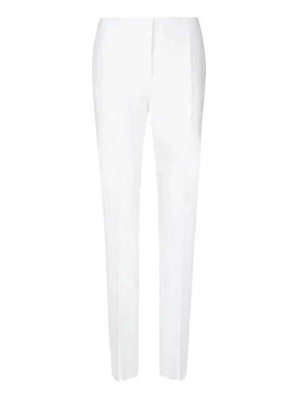 Sportmax Side-pocket Zip-bottom Trousers - White