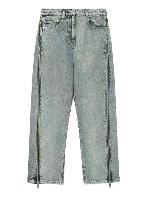 3.1 Phillip Lim Side-zip Straight Leg Jeans - Blue