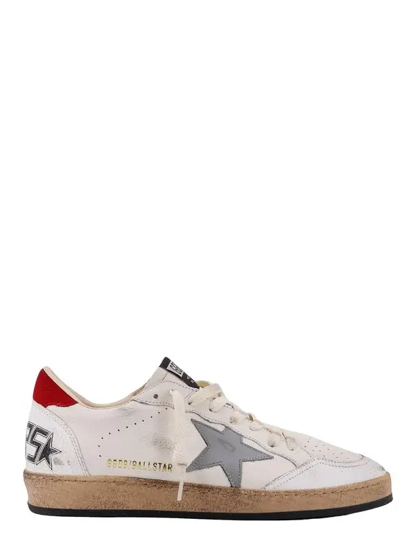 Golden Goose Ball Star Leather Low-top Sneakers - White