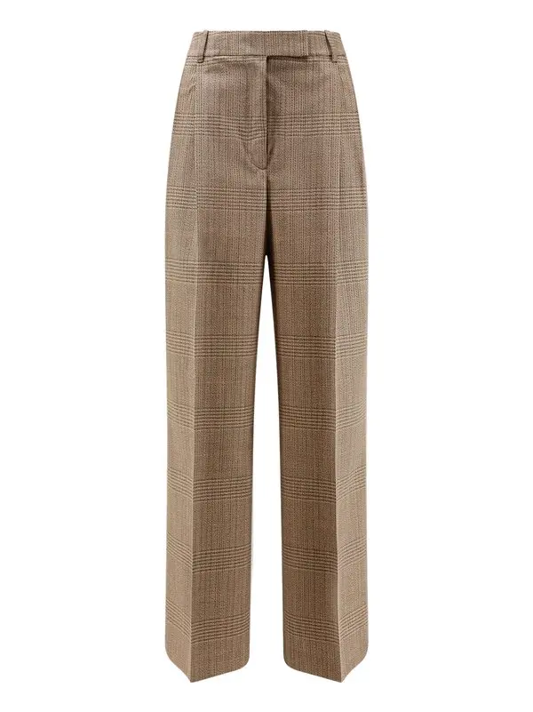 RÓHE Tailored Prince Of Wales Trousers - Brown