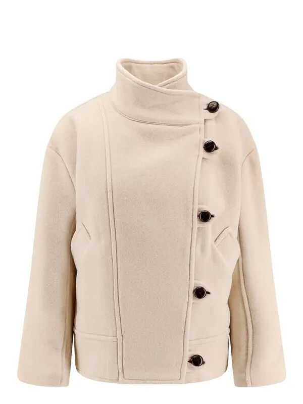 MARANT ETOILE Hanis Wool-blend Jacket - White
