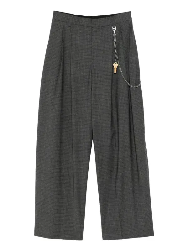 Alexander Wang Pleated Key-chain Trousers - Grey