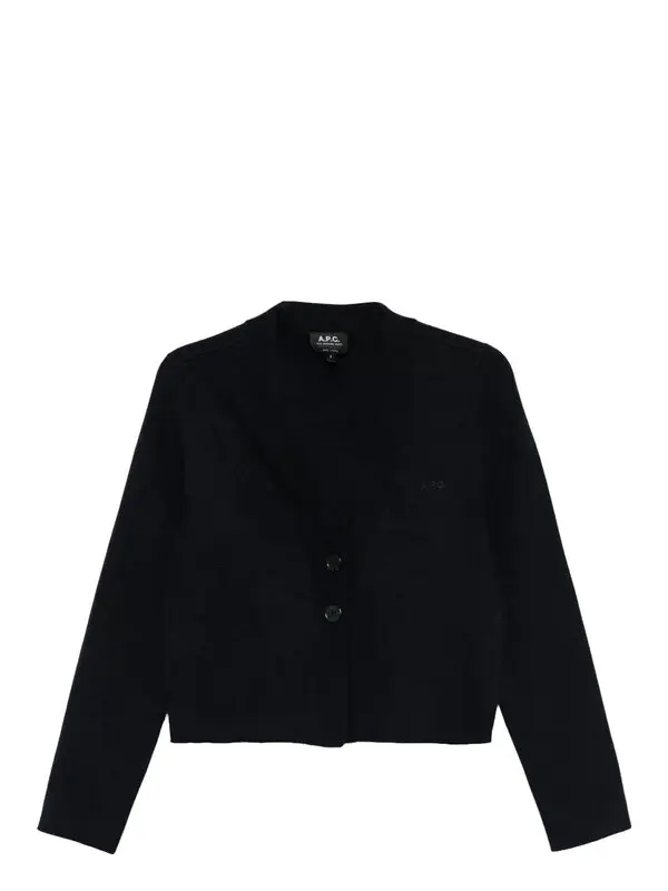 A.p.c. V-neck Cardigan - Blue