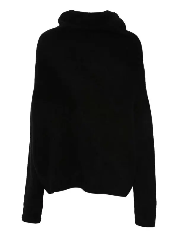 Rick Owens Shroud Hooded Jumper - Black