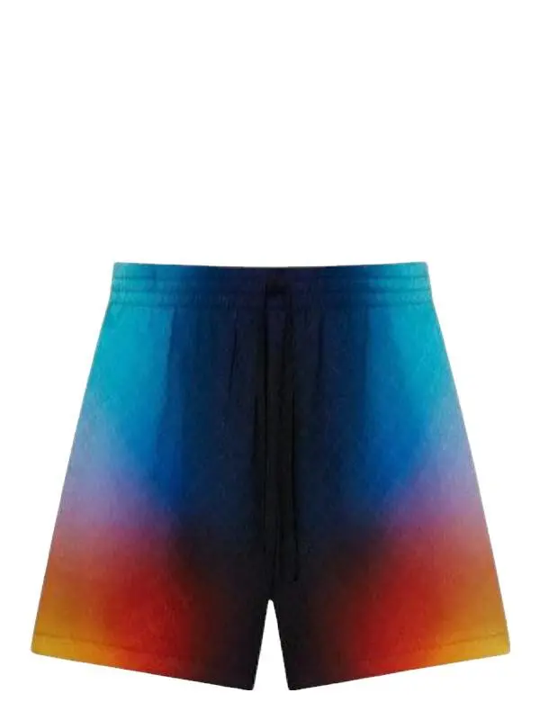 Casablanca Drawstring Silk Shorts - Gradient