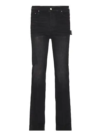 Amiri Stacked Flare Jeans - Aged Black