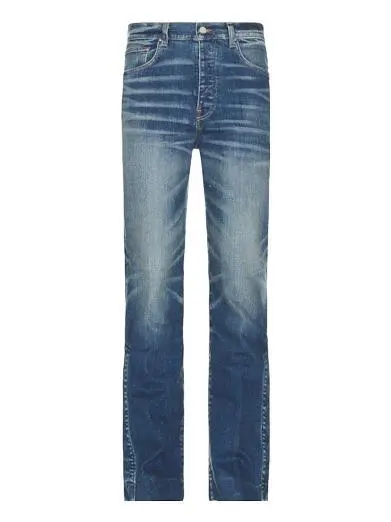 Amiri Stack Kick Flare Jeans - River Indigo