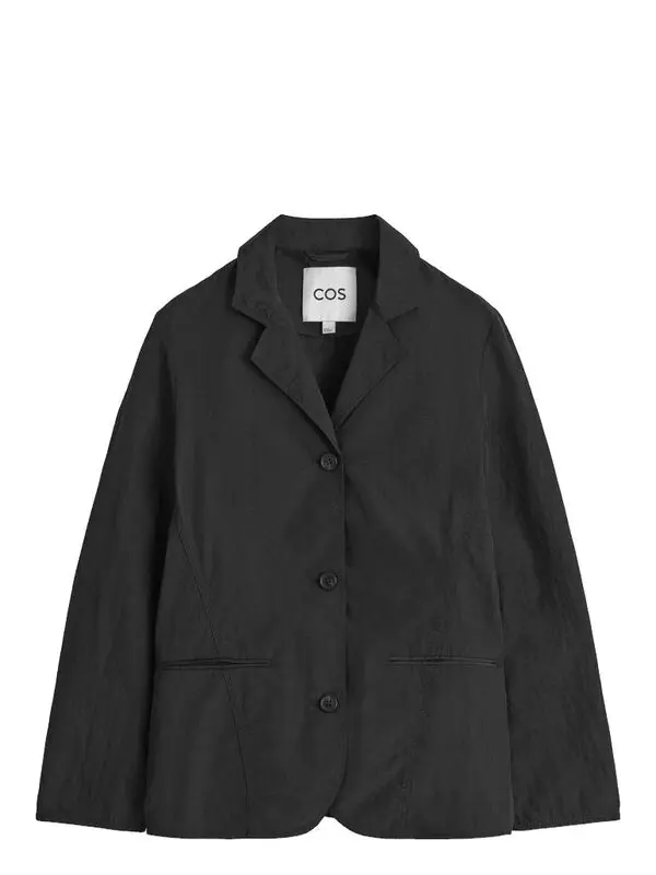 Cos Recycled Nylon Blazer - Black