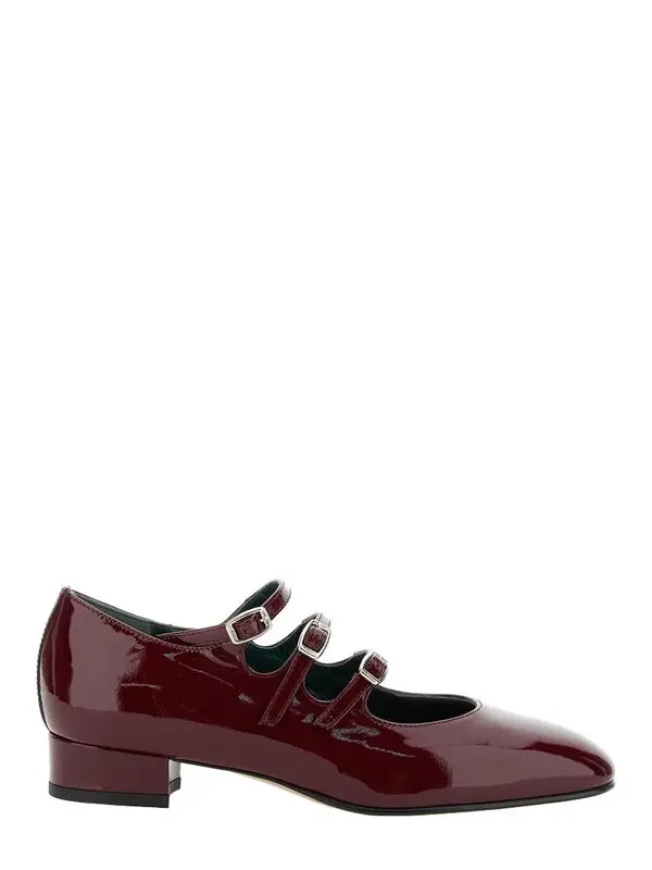 CAREL Ariana Bordeaux Patent Leather Pumps - Red