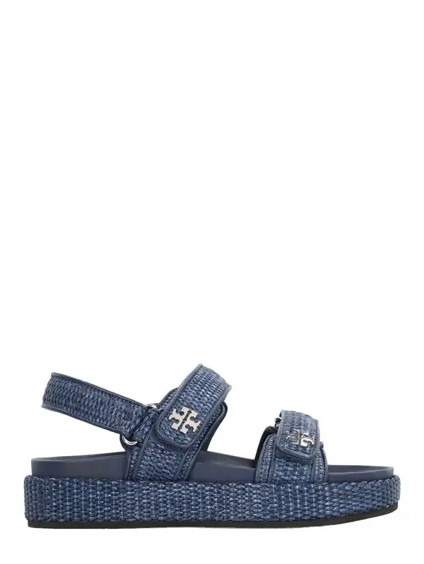 Tory Burch Kira Intrecciato Sandals - Blue
