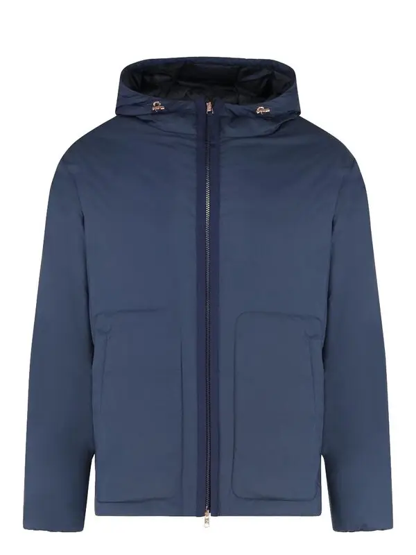 Moncler 5 Donald Glover Gilga Farm Short Down Jacket - Blue