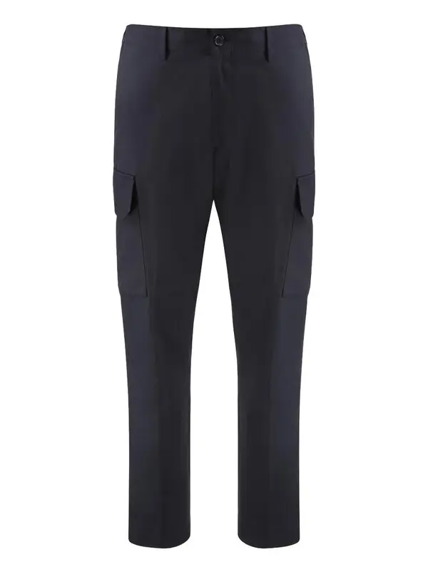 Paul Smith Cotton Cargo Trousers - Blue