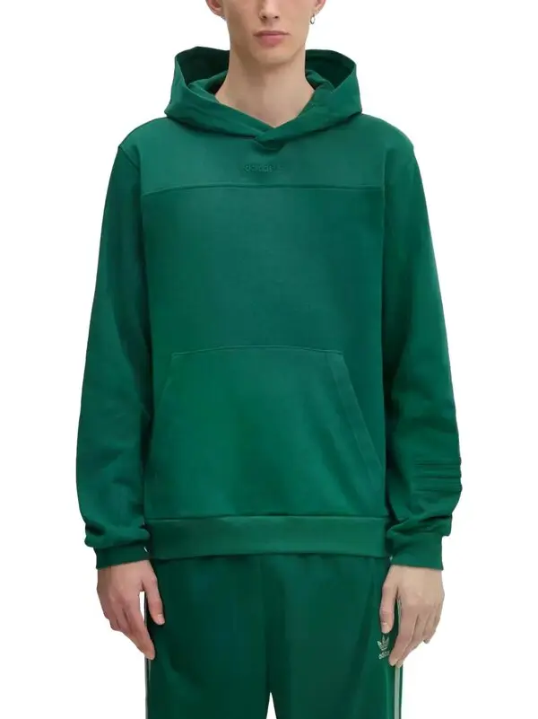 Adidas Panelled Hoodie - Green